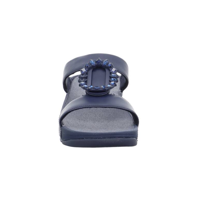 Fitflop Lulu Crystal-Circlet Leather H-Bar Slides Pantoletten online kaufen