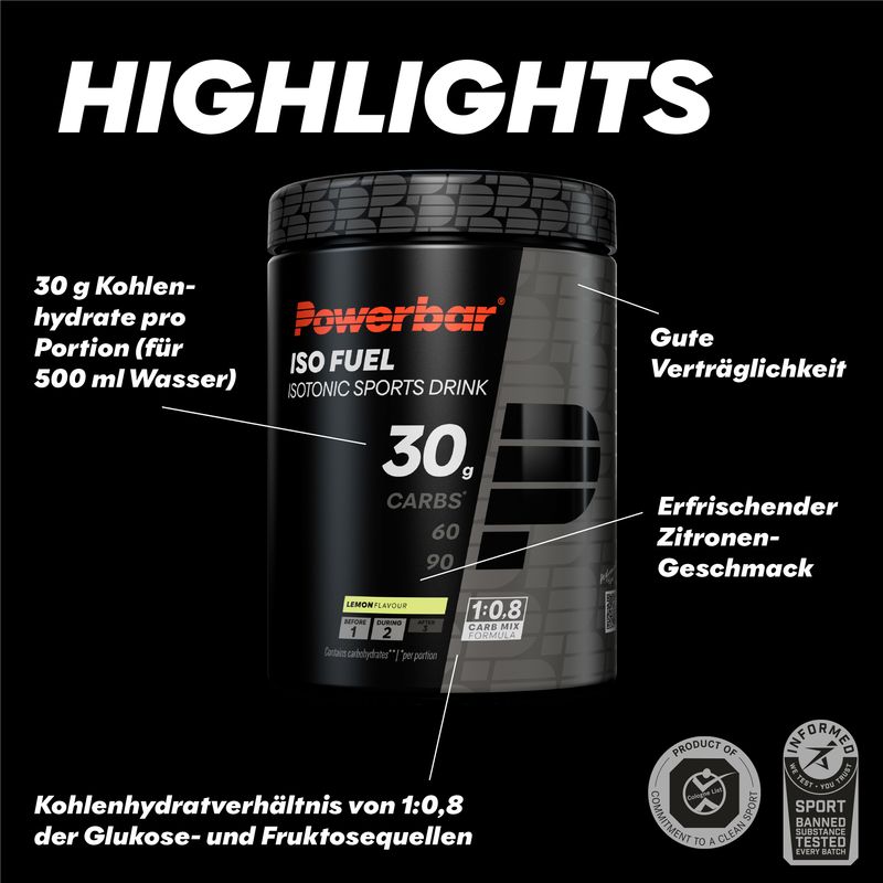 Powerbar Fuel Isotonic Sports Drink 30 Lemon Sportnahrung online kaufen